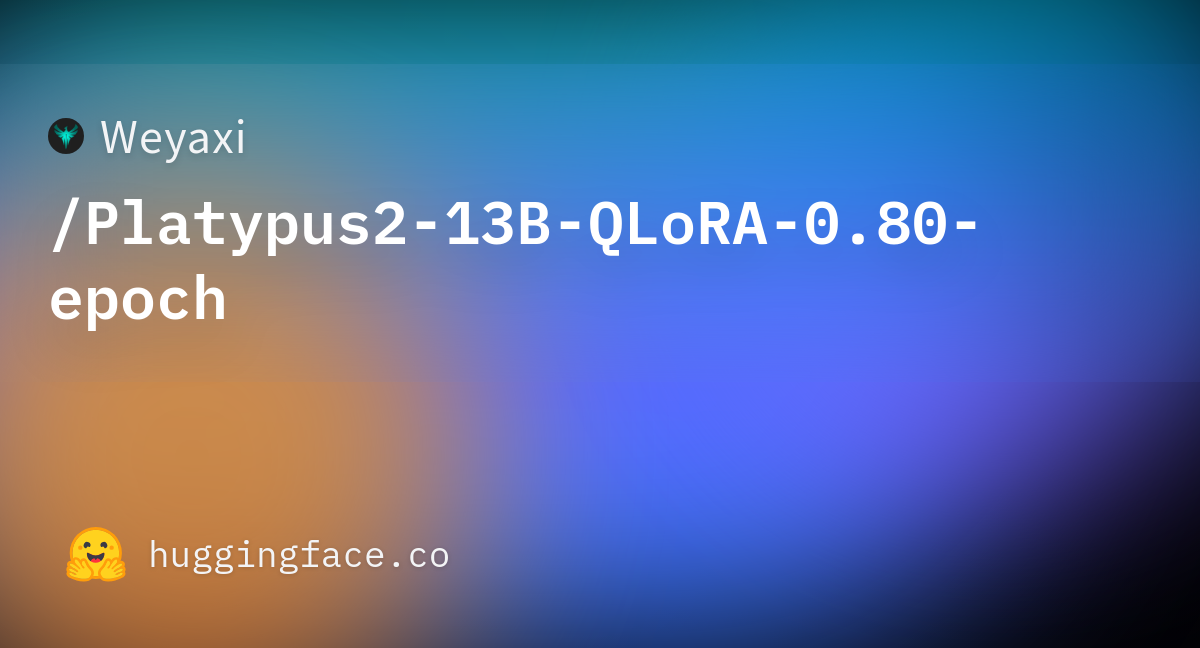TFLai/Platypus2-13B-QLoRA-0.80-epoch · Hugging Face TFLai/Platypus2-13B-QLoRA-0.80-epoch · Hugging Face