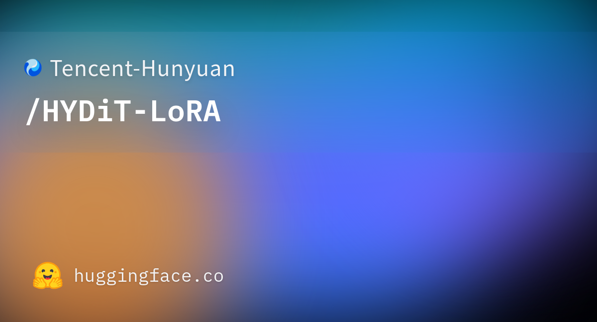 Tencent-Hunyuan/HYDiT-LoRA at main Tencent-Hunyuan/HYDiT-LoRA at main