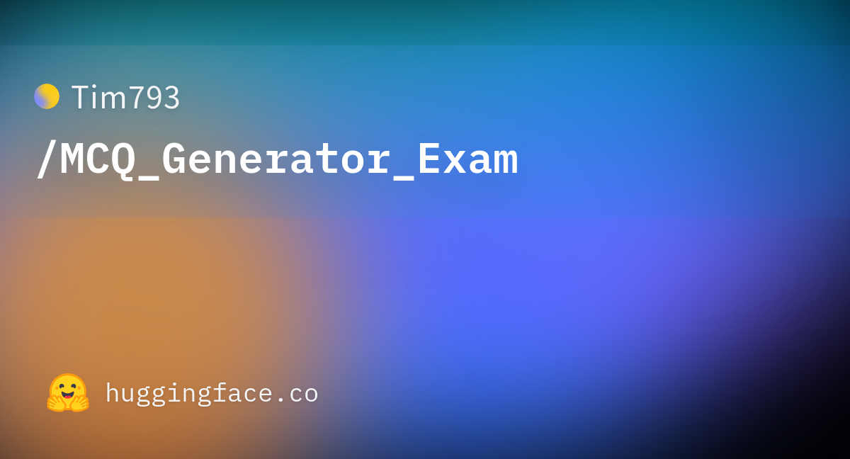 Tim793 Mcq Generator Exam · Hugging Face
