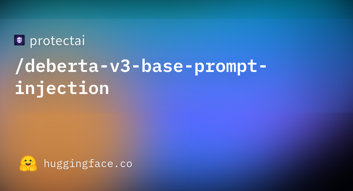 asofter/deberta-v3-base-prompt-injection-v1 · Hugging Face asofter/deberta-v3-base-prompt-injection-v1 · Hugging Face