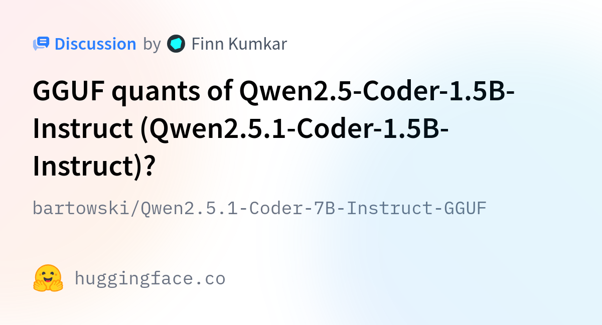 bartowski/Qwen2.5.1-Coder-7B-Instruct-GGUF · GGUF quants of Qwen2.5 ... bartowski/Qwen2.5.1-Coder-7B-Instruct-GGUF · GGUF quants of Qwen2.5 ...