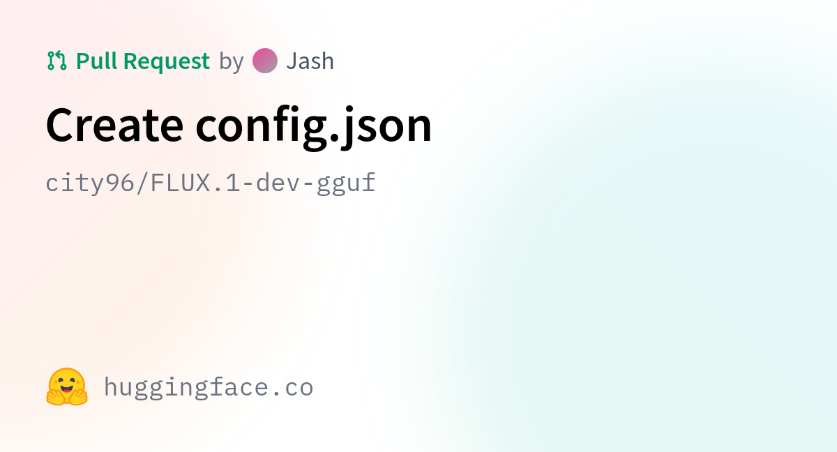 city96/FLUX.1-dev-gguf · Create config.json city96/FLUX.1-dev-gguf · Create config.json