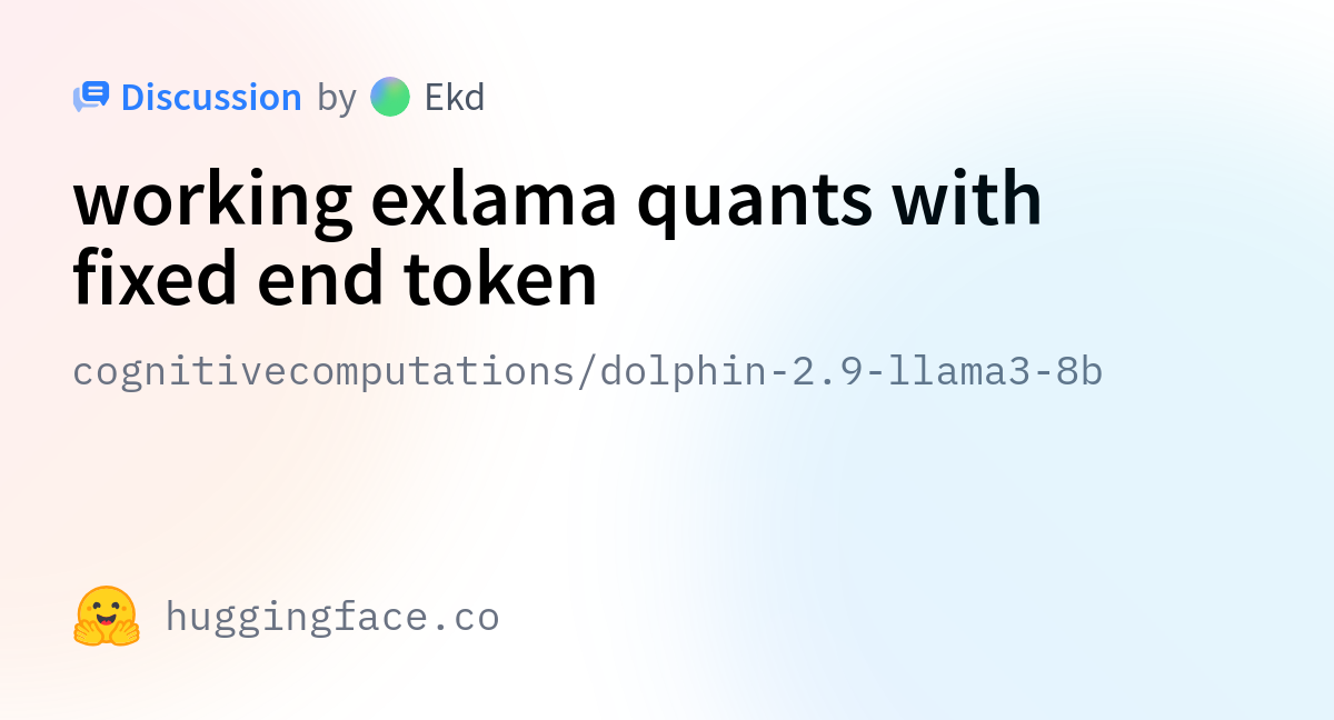 cognitivecomputations/dolphin-2.9-llama3-8b · working exlama quants ... cognitivecomputations/dolphin-2.9-llama3-8b · working exlama quants ...
