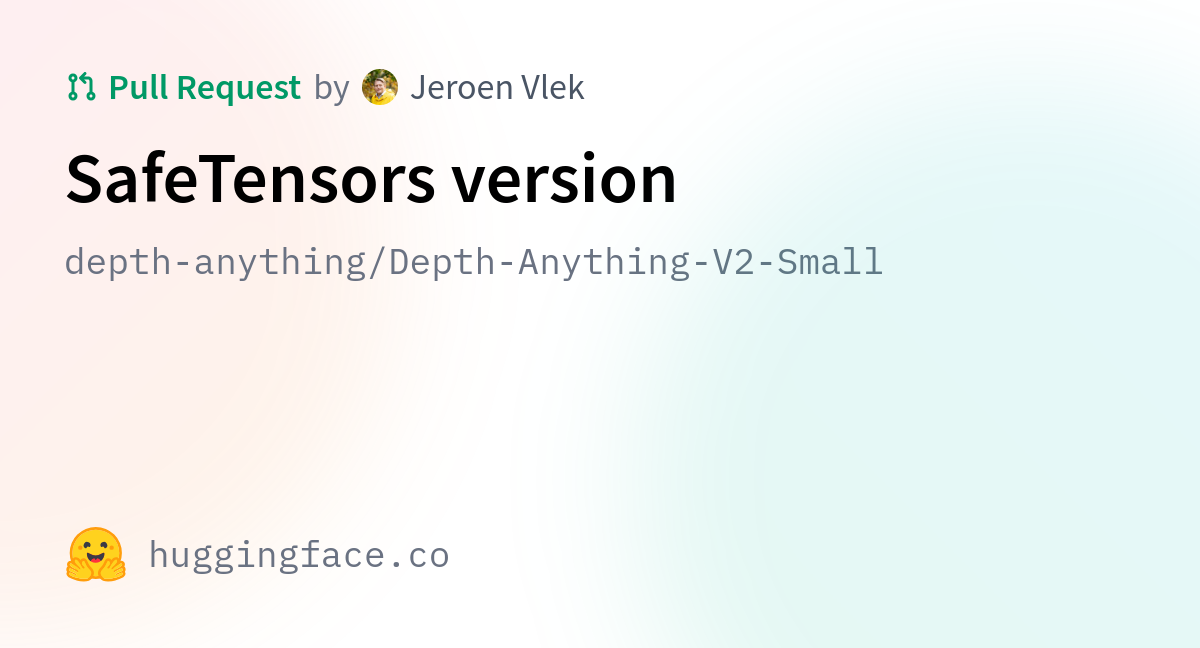 depth-anything/Depth-Anything-V2-Small · SafeTensors version depth-anything/Depth-Anything-V2-Small · SafeTensors version