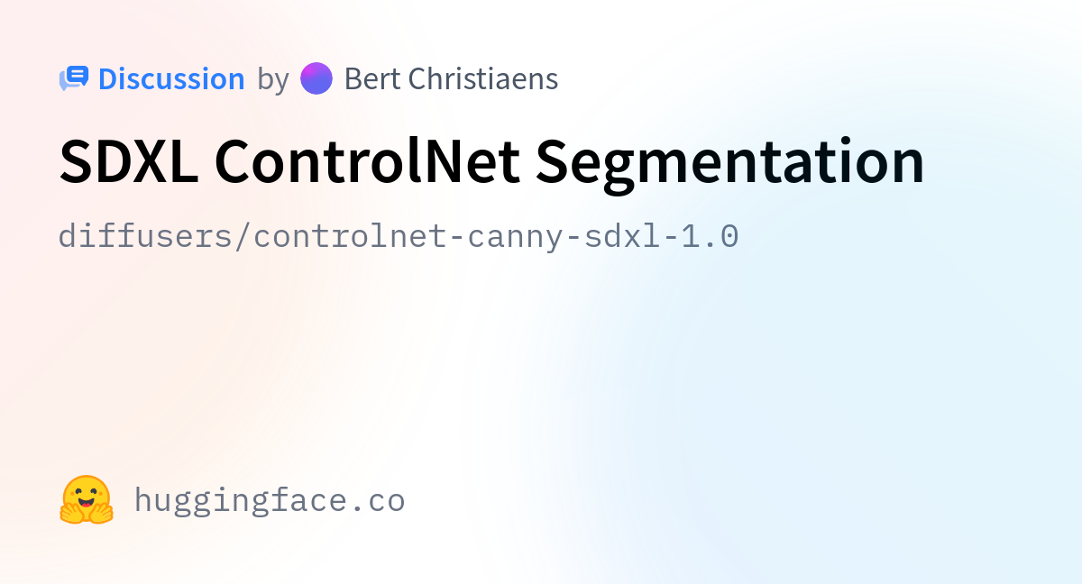 diffusers/controlnet-canny-sdxl-1.0 · SDXL ControlNet Segmentation diffusers/controlnet-canny-sdxl-1.0 · SDXL ControlNet Segmentation