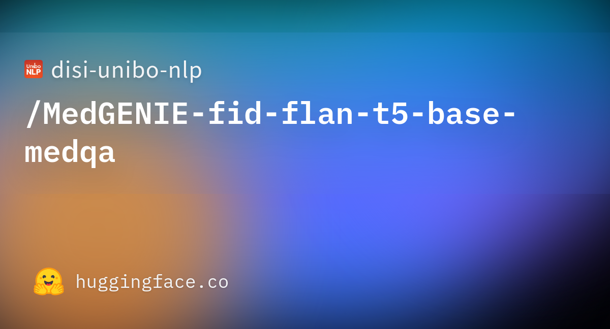 disi-unibo-nlp/MedGENIE-fid-flan-t5-base-medqa at main disi-unibo-nlp/MedGENIE-fid-flan-t5-base-medqa at main