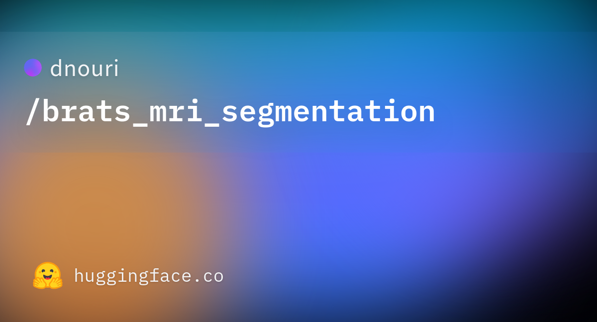 Dnouri Brats Mri Segmentation · Hugging Face