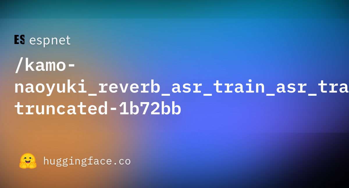 espnet/kamo-naoyuki_reverb_asr_train_asr_transformer4_raw_char_batch ... espnet/kamo-naoyuki_reverb_asr_train_asr_transformer4_raw_char_batch ...