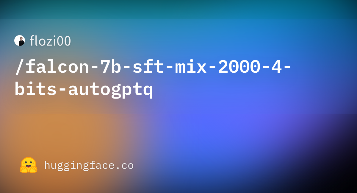 flozi00/falcon-7b-sft-mix-2000-4-bits-autogptq at main flozi00/falcon-7b-sft-mix-2000-4-bits-autogptq at main
