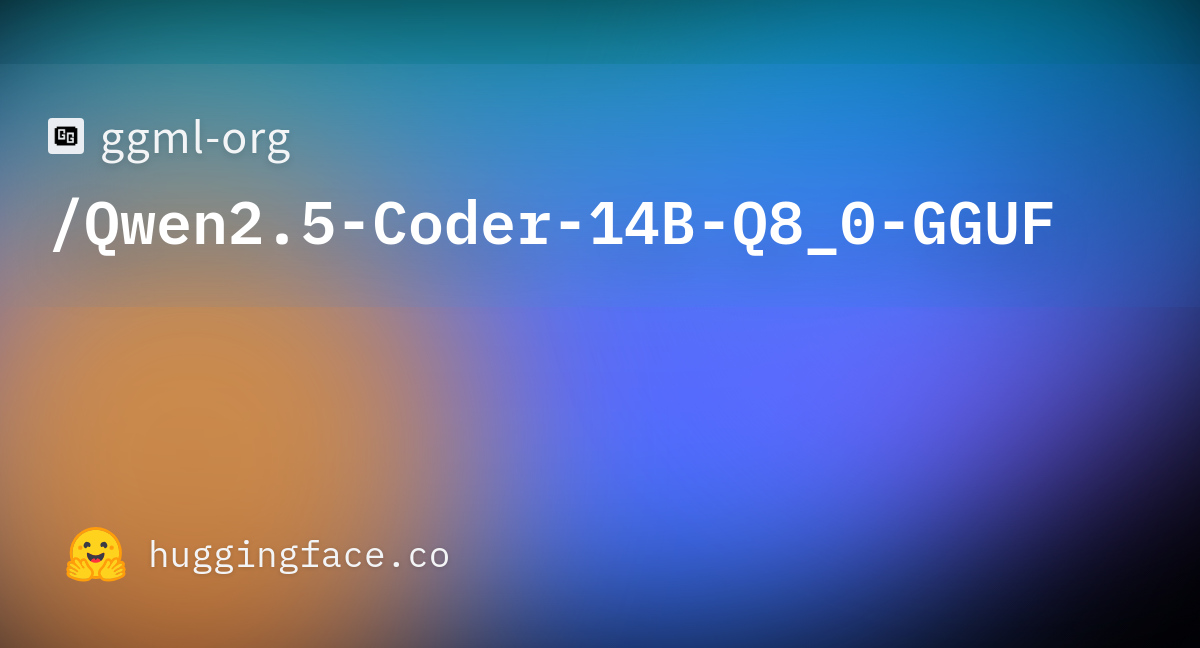 ggml-org/Qwen2.5-Coder-14B-Q8_0-GGUF · Hugging Face ggml-org/Qwen2.5-Coder-14B-Q8_0-GGUF · Hugging Face