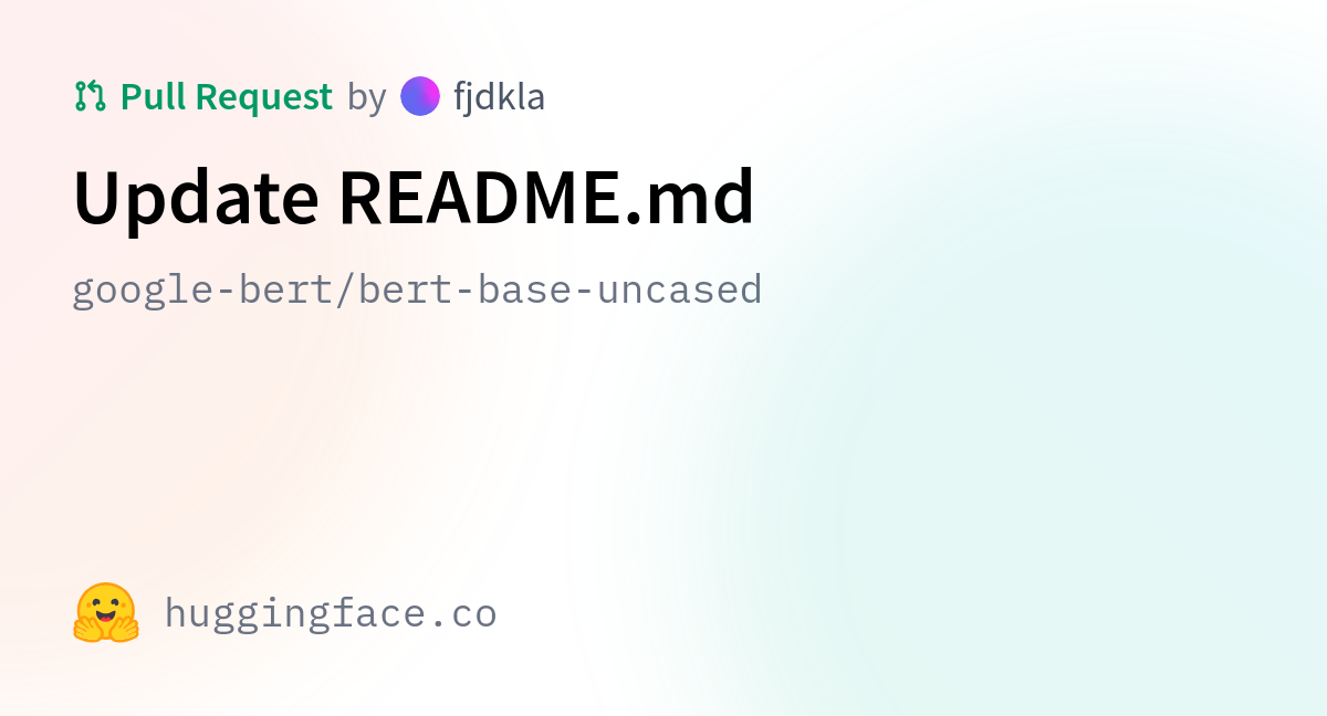 google-bert/bert-base-uncased · Update README.md google-bert/bert-base-uncased · Update README.md
