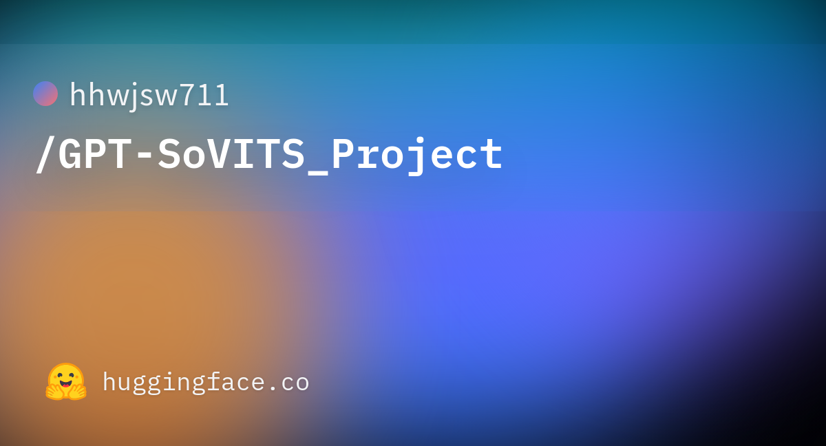 GPT-SoVITS/README.md · hhwjsw711/GPT-SoVITS_Project at main GPT-SoVITS/README.md · hhwjsw711/GPT-SoVITS_Project at main