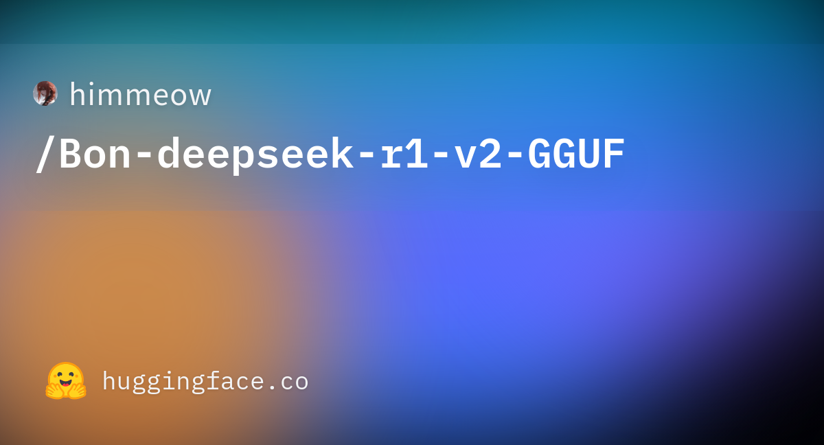 config.json · himmeow/Bon-deepseek-r1-v2-GGUF at main config.json · himmeow/Bon-deepseek-r1-v2-GGUF at main