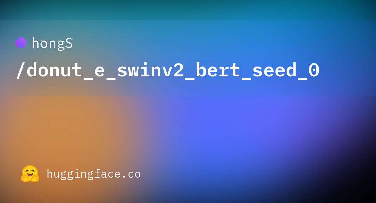 hongS/donut_e_swinv2_bert_seed_0 · Training metrics hongS/donut_e_swinv2_bert_seed_0 · Training metrics