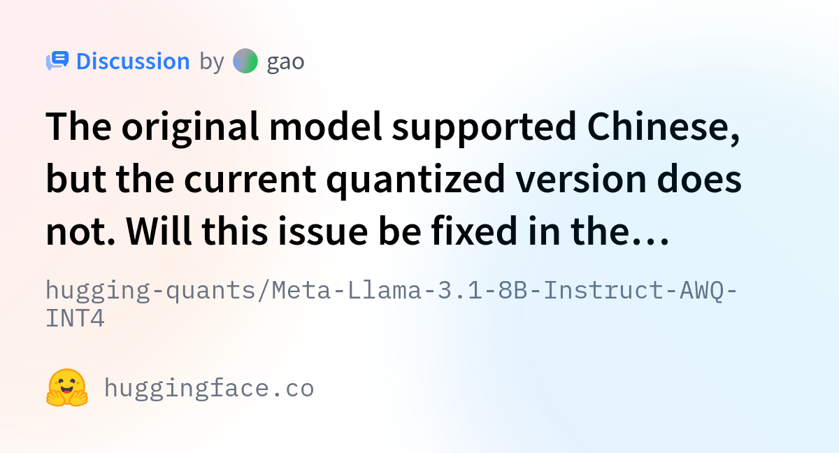 hugging-quants/Meta-Llama-3.1-8B-Instruct-AWQ-INT4 · The original model ... hugging-quants/Meta-Llama-3.1-8B-Instruct-AWQ-INT4 · The original model ...