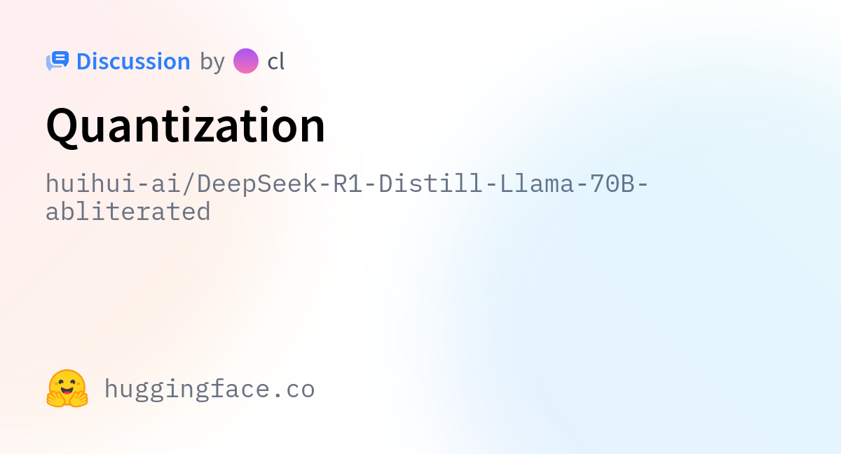 huihui-ai/DeepSeek-R1-Distill-Llama-70B-abliterated · Quantization huihui-ai/DeepSeek-R1-Distill-Llama-70B-abliterated · Quantization