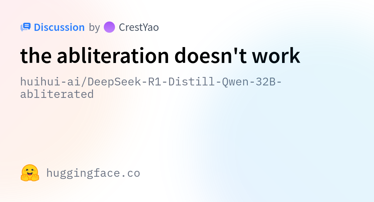 huihui-ai/DeepSeek-R1-Distill-Qwen-32B-abliterated · the abliteration ... huihui-ai/DeepSeek-R1-Distill-Qwen-32B-abliterated · the abliteration ...