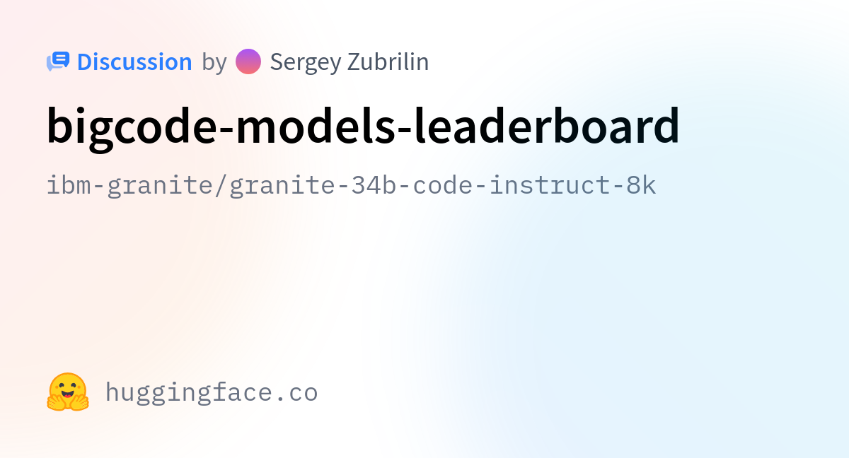 ibm-granite/granite-34b-code-instruct · bigcode-models-leaderboard ibm-granite/granite-34b-code-instruct · bigcode-models-leaderboard