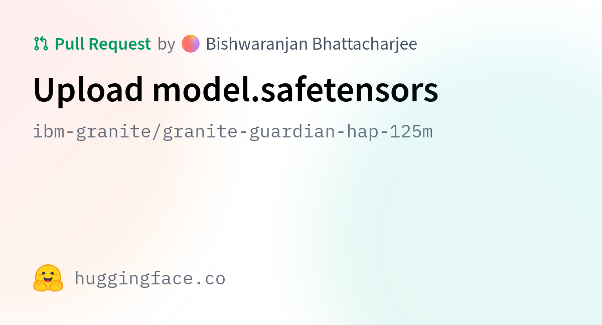 ibm-granite/granite-guardian-hap-125m · Upload model.safetensors ibm-granite/granite-guardian-hap-125m · Upload model.safetensors