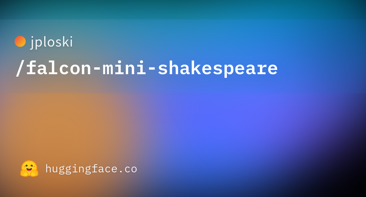 Jploskifalcon Mini Shakespeare At Main