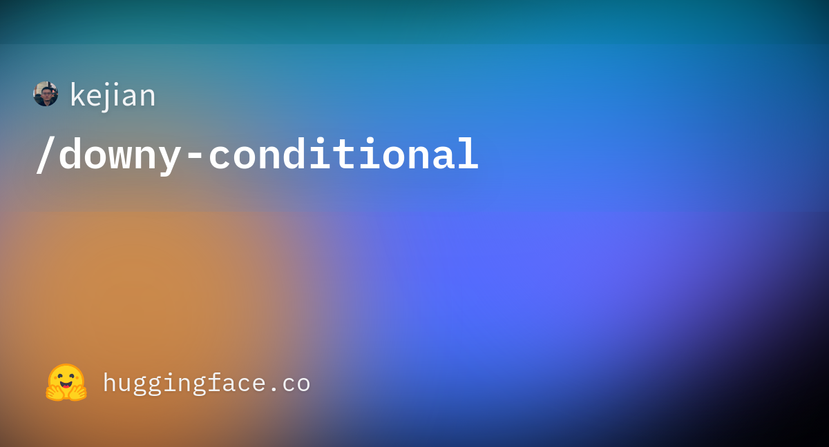 Kejiandowny Conditional · Hugging Face