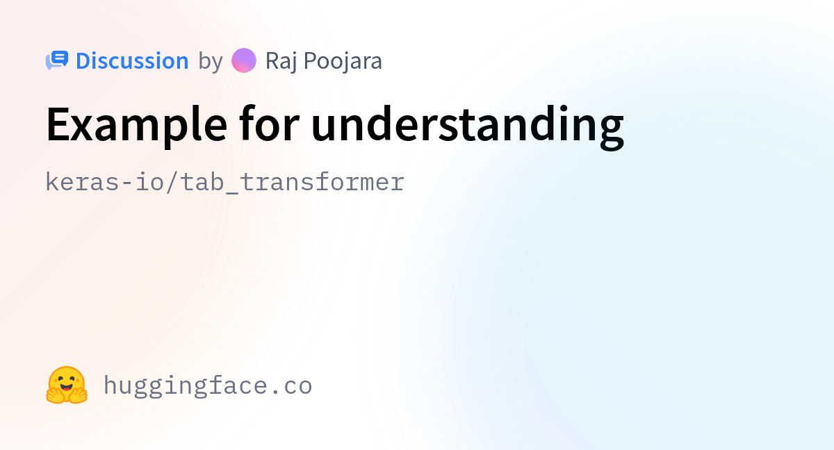 keras-io/tab_transformer · Example for understanding keras-io/tab_transformer · Example for understanding