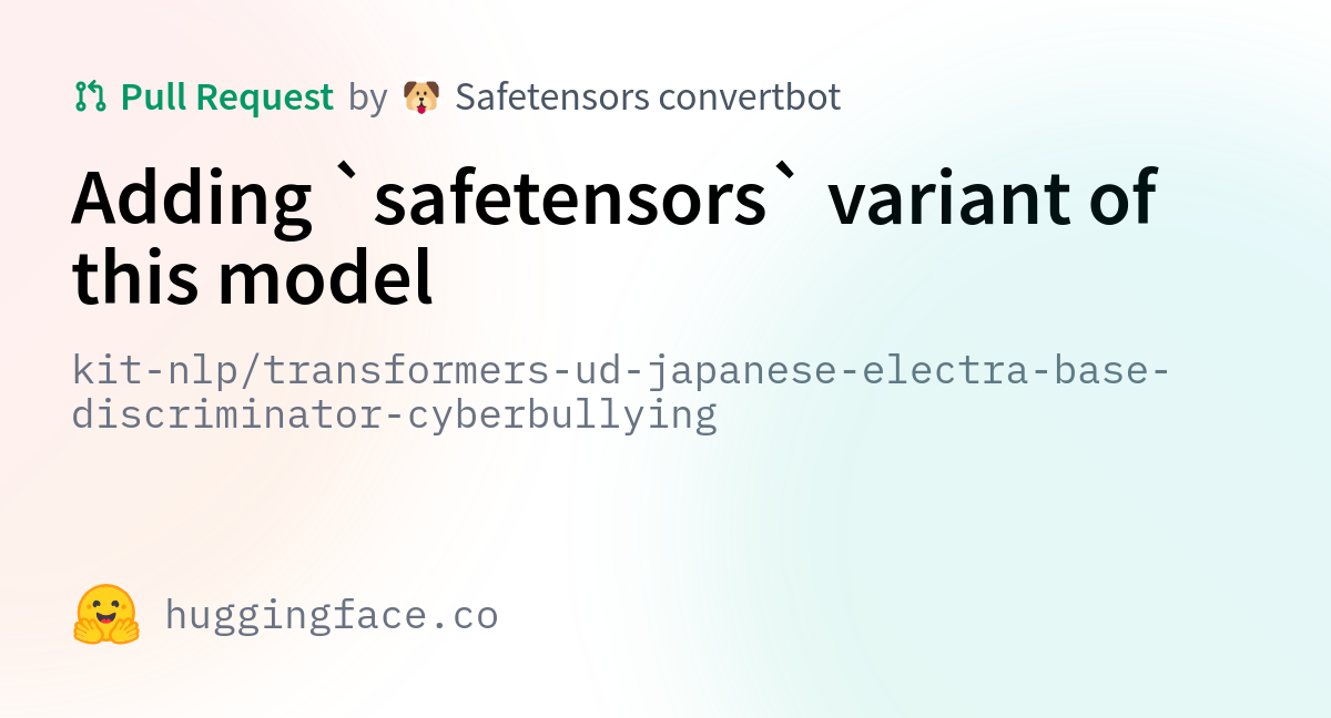 kit-nlp/transformers-ud-japanese-electra-base-discriminator ... kit-nlp/transformers-ud-japanese-electra-base-discriminator ...