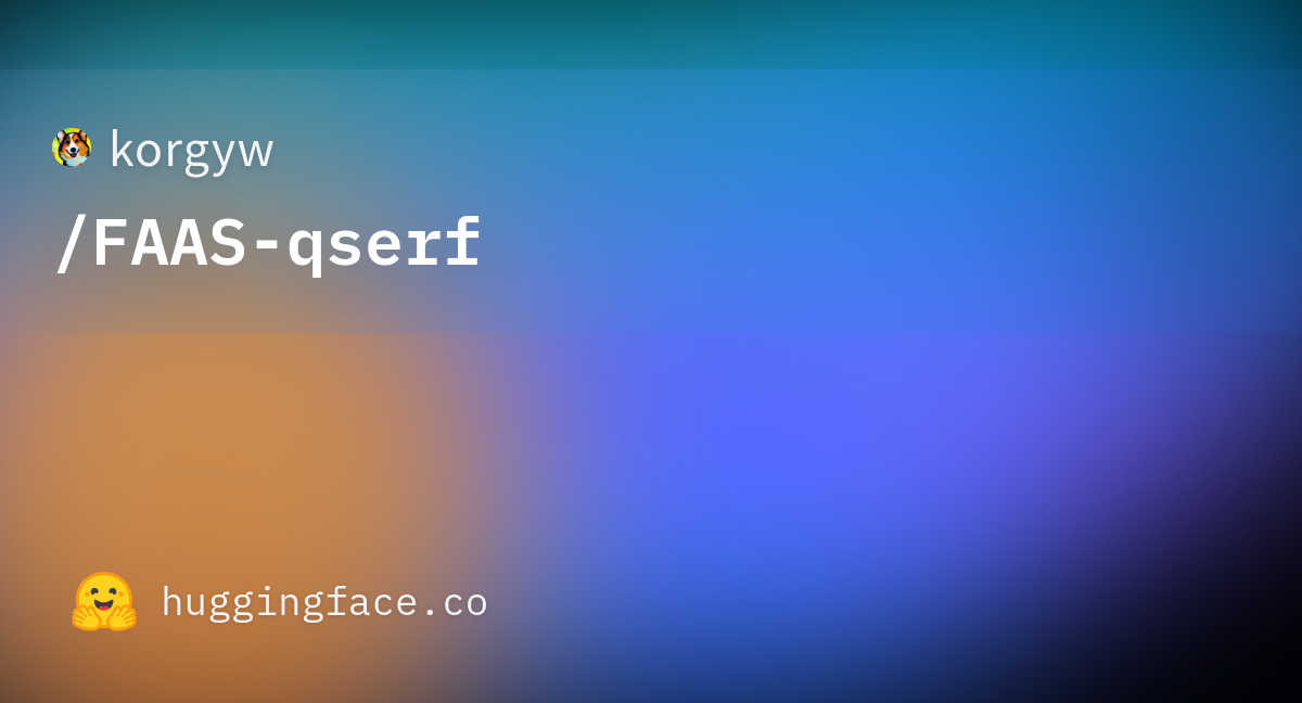 README.md · korgyw/FAAS-qserf at main README.md · korgyw/FAAS-qserf at main