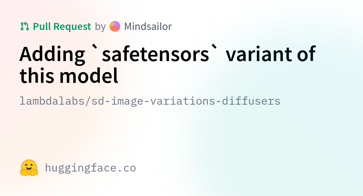 lambdalabs/sd-image-variations-diffusers 路 Adding `safetensors` variant ... lambdalabs/sd-image-variations-diffusers 路 Adding `safetensors` variant ...