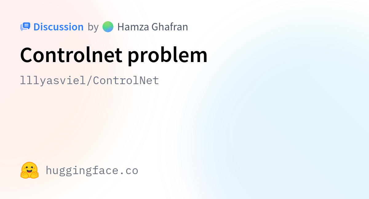 Lllyasvielcontrolnet · Controlnet Problem