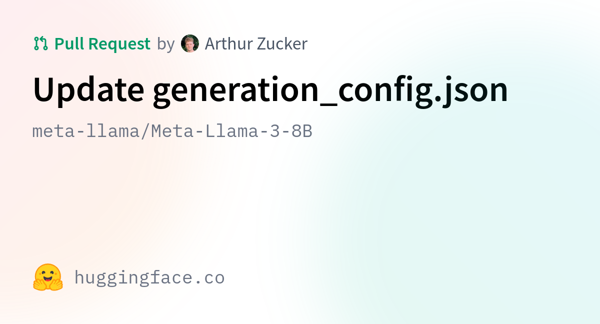 meta-llama/Meta-Llama-3-8B · Update generation_config.json meta-llama/Meta-Llama-3-8B · Update generation_config.json