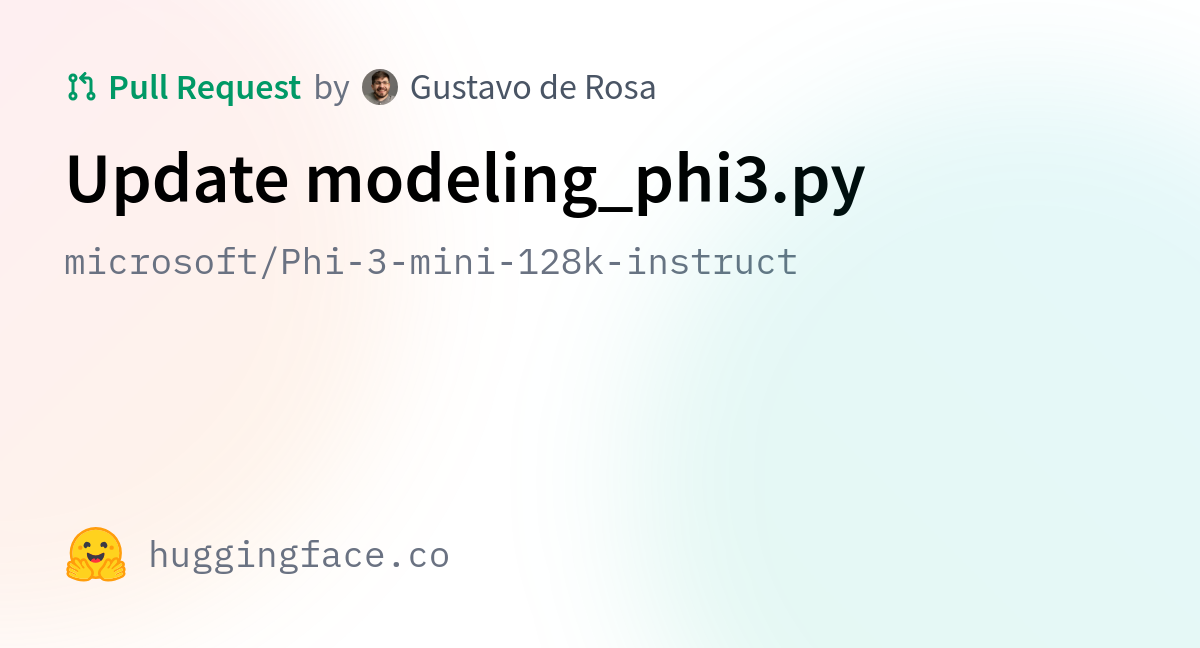 microsoft/Phi-3-mini-128k-instruct · Update modeling_phi3.py microsoft/Phi-3-mini-128k-instruct · Update modeling_phi3.py