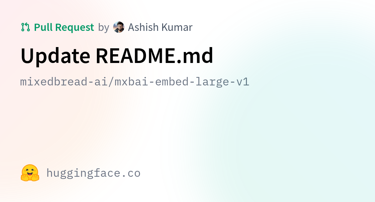 mixedbread-ai/mxbai-embed-large-v1 · Update README.md mixedbread-ai/mxbai-embed-large-v1 · Update README.md