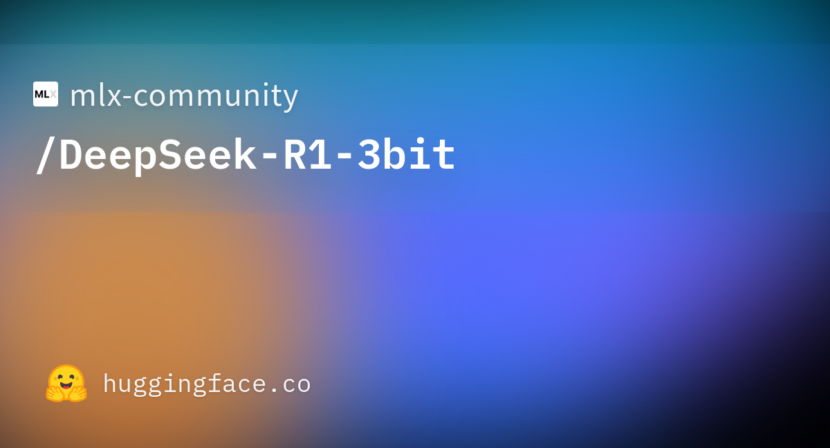 config.json · mlx-community/DeepSeek-R1-3bit at main config.json · mlx-community/DeepSeek-R1-3bit at main