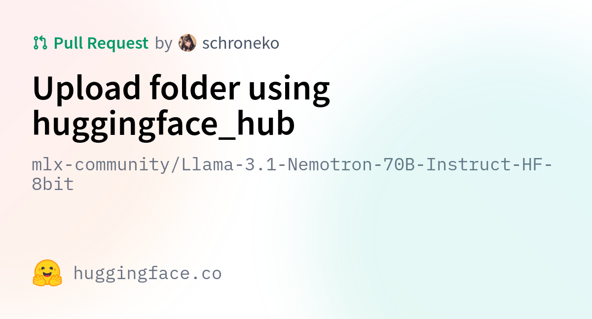 mlx-community/Llama-3.1-Nemotron-70B-Instruct-HF-8bit · Upload folder ... mlx-community/Llama-3.1-Nemotron-70B-Instruct-HF-8bit · Upload folder ...
