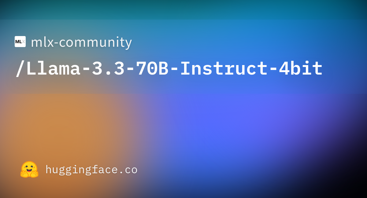config.json · mlx-community/Llama-3.3-70B-Instruct-4bit at main config.json · mlx-community/Llama-3.3-70B-Instruct-4bit at main