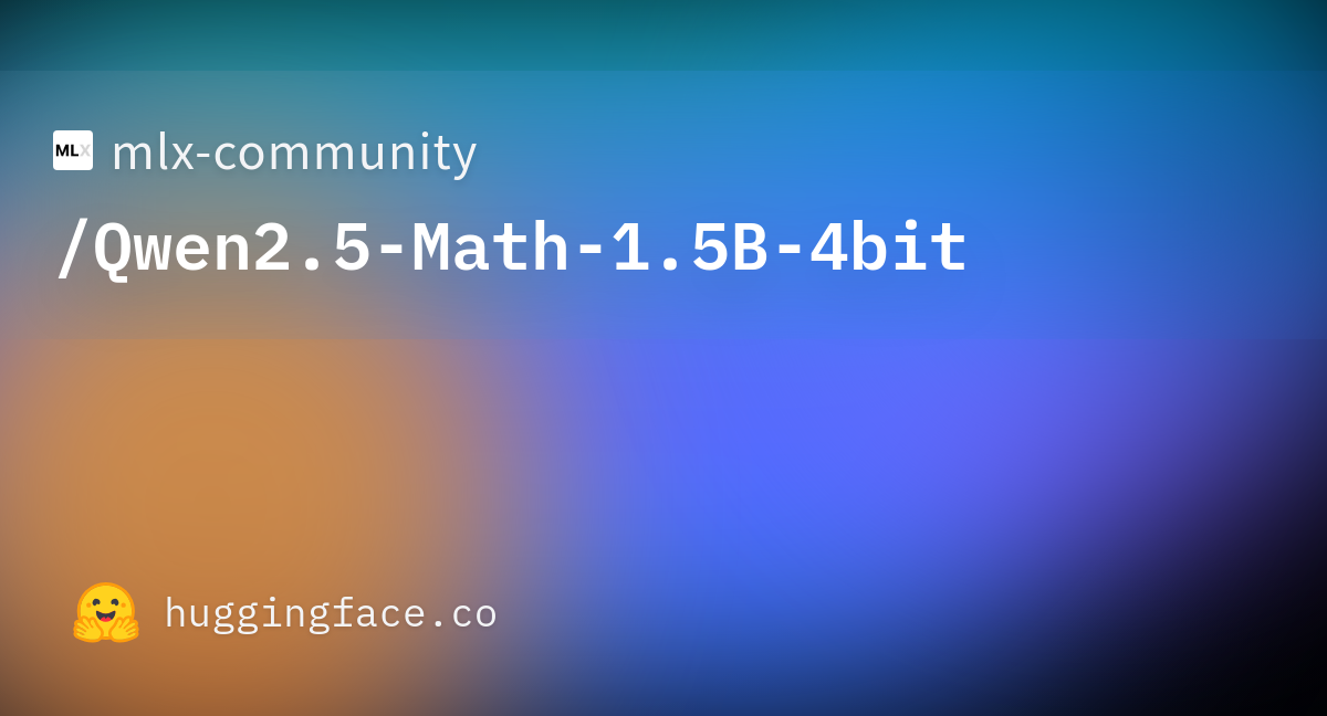 mlx-community/Qwen2.5-Math-1.5B-4bit · Hugging Face mlx-community/Qwen2.5-Math-1.5B-4bit · Hugging Face