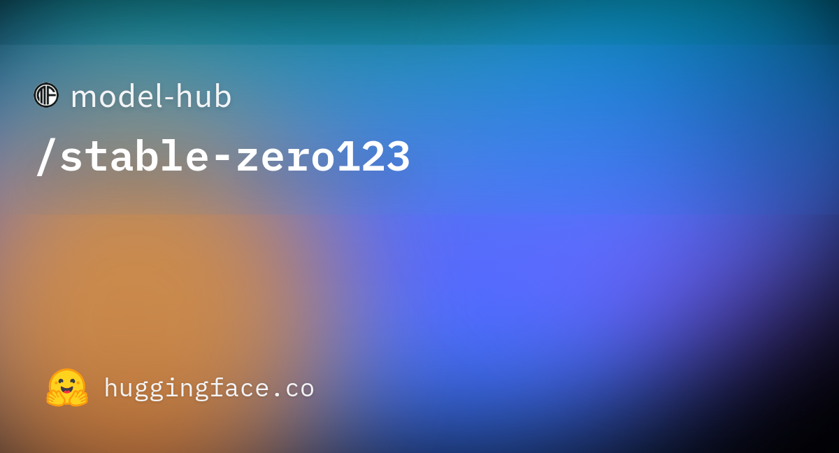model-hub/stable-zero123 · Hugging Face model-hub/stable-zero123 · Hugging Face
