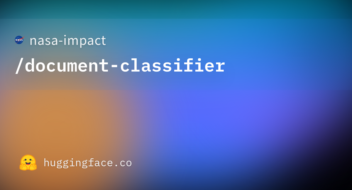 nasa-impact/document-classifier at main nasa-impact/document-classifier at main