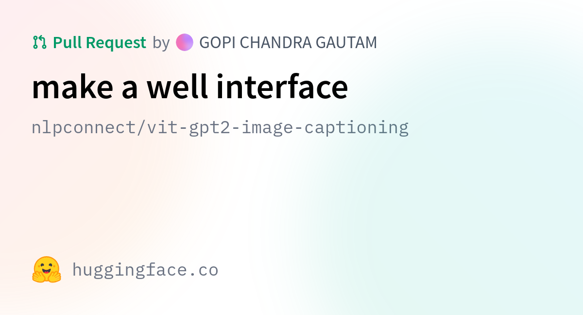 nlpconnect/vit-gpt2-image-captioning · make a well interface nlpconnect/vit-gpt2-image-captioning · make a well interface