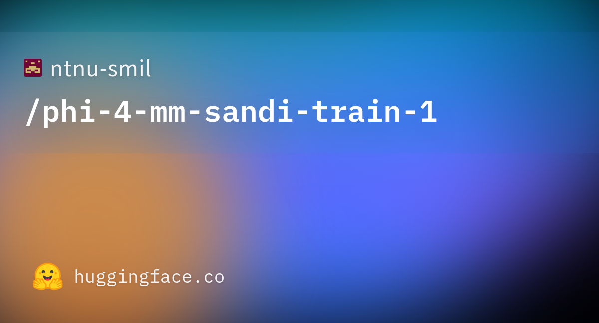 ntnu-smil/phi-4-mm-sandi-train-1 · Training metrics ntnu-smil/phi-4-mm-sandi-train-1 · Training metrics