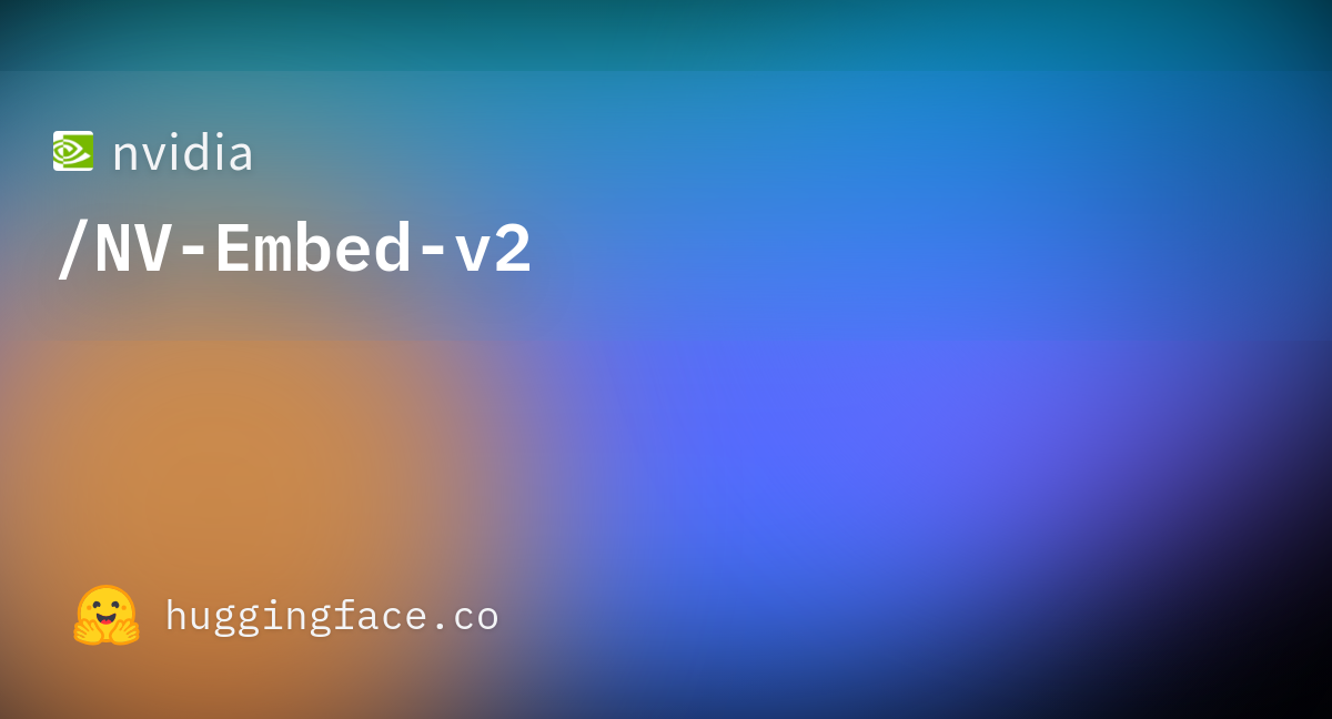 1poolingconfigjson · Nvidianv Embed V2 At Main