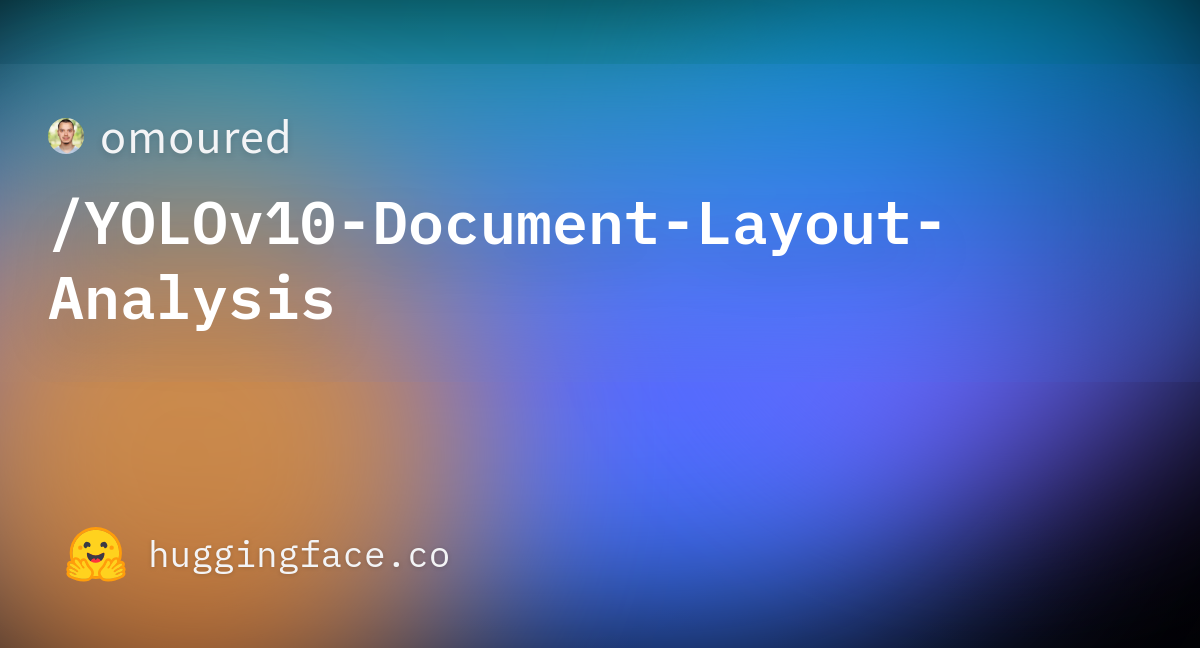 Omoured Yolov10 Document Layout Analysis · Hugging Face
