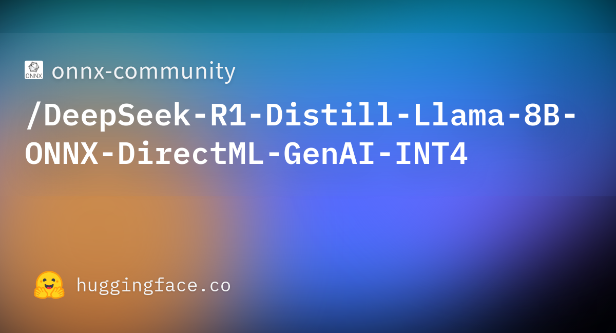 genai_config.json · onnx-community/DeepSeek-R1-Distill-Llama-8B-ONNX ... genai_config.json · onnx-community/DeepSeek-R1-Distill-Llama-8B-ONNX ...