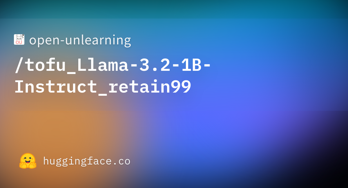 config.json · open-unlearning/tofu_Llama-3.2-1B-Instruct_retain99 at main config.json · open-unlearning/tofu_Llama-3.2-1B-Instruct_retain99 at main