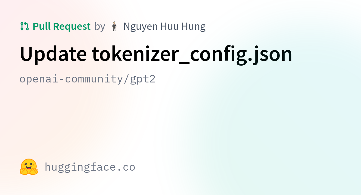 openai-community/gpt2 · Update tokenizer_config.json openai-community/gpt2 · Update tokenizer_config.json
