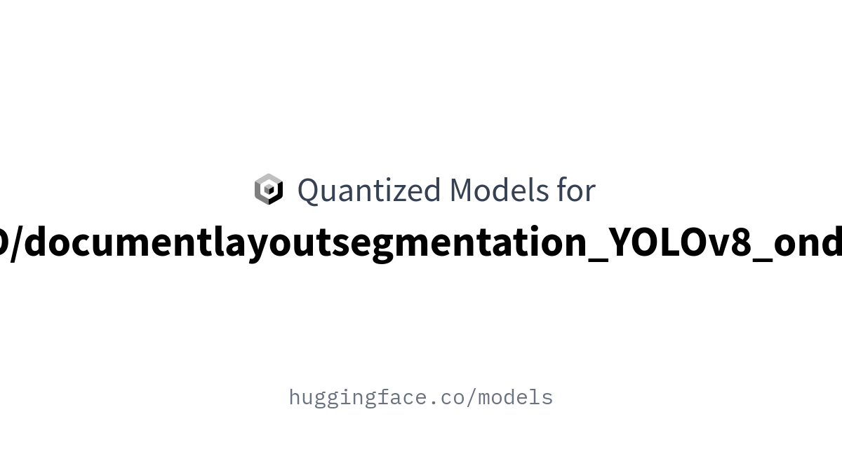 Models Hugging Face