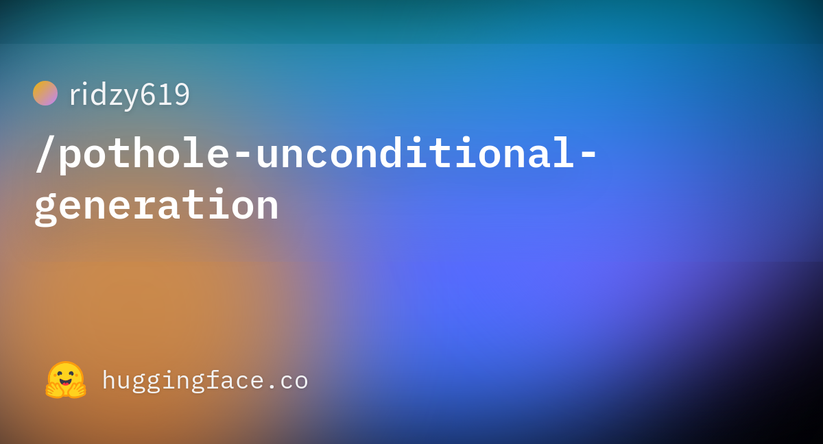ridzy619/pothole-unconditional-generation · Hugging Face ridzy619/pothole-unconditional-generation · Hugging Face