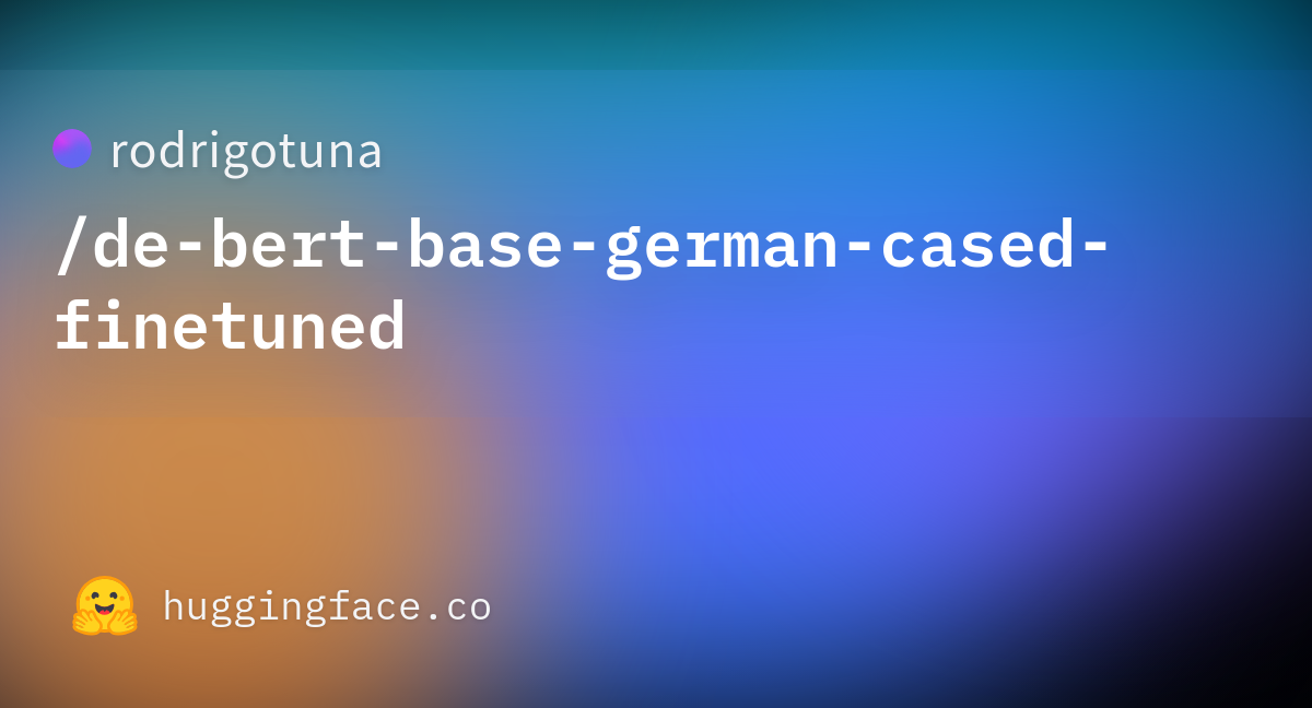 rodrigotuna/de-bert-base-german-cased-finetuned · Hugging Face rodrigotuna/de-bert-base-german-cased-finetuned · Hugging Face