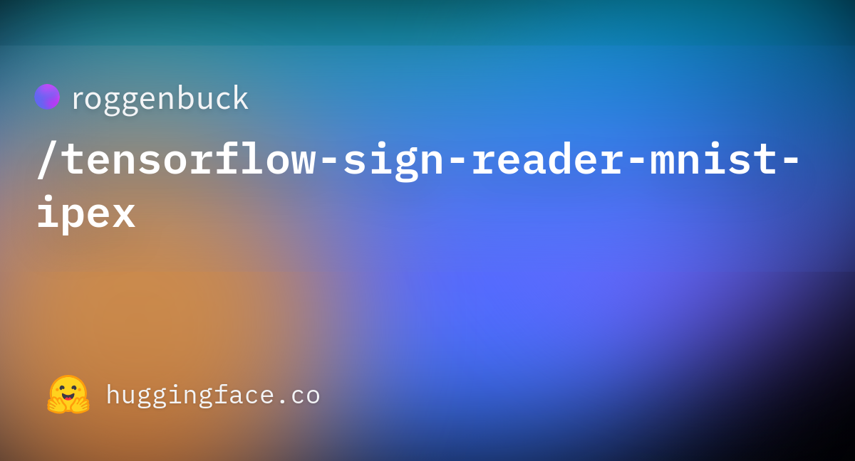 Tensorflow Mnist Ipynb · Roggenbuck Tensorflow Sign Reader Mnist Ipex At Main
